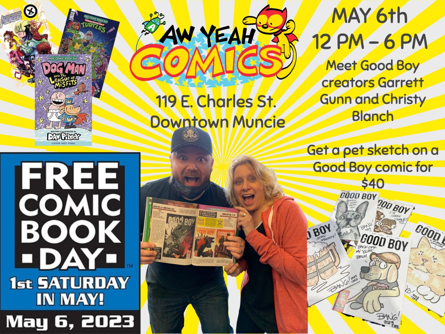 Free Comic Book Day at Aw Yeah Comics on May 6, 2023 — Muncie Journal